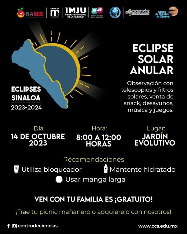 ¿Dónde ver el eclipse solar 2023 en Culiacán? | Luz Noticias