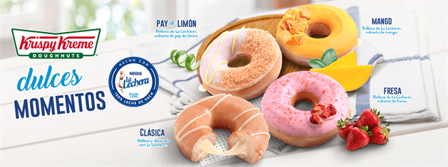 Krispy Kreme presenta sus nuevas donas rellenas con La Lechera | Luz Noticias