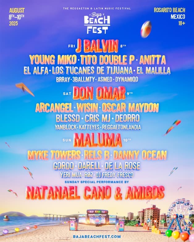 Baja Beach Fest 2025: elenco, fechas y cuánto cuestan los pases para la máxima fiesta de playa ...