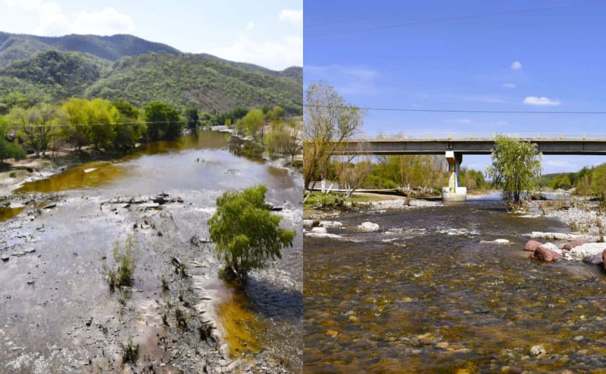 Así luce hoy el río de Choix y arroyos tras las lluvias que le ...