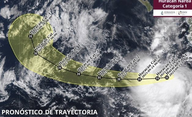 “Narda” ya es huracán y sigue fortaleciéndose en el Pacífico ¿En qué estados provocará lluvias ...