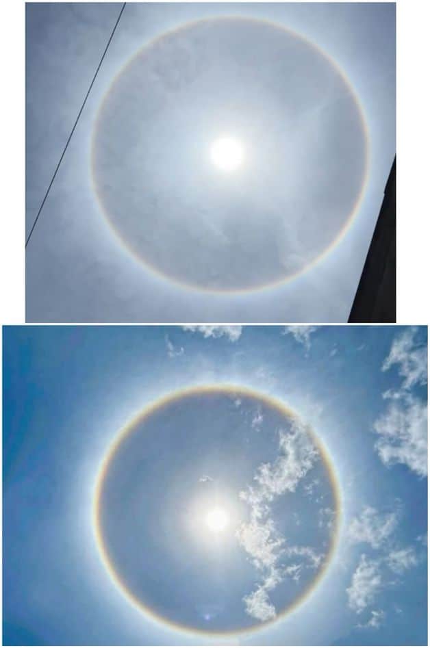 ¿Cómo se forma el halo solar? El anillo luminoso que rodea al Sol o a ...