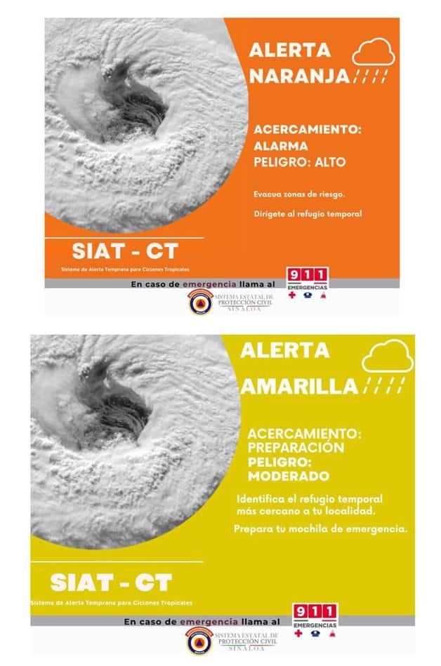 ¿Sabes qué significan los colores de alerta cuando se aproxima un ...